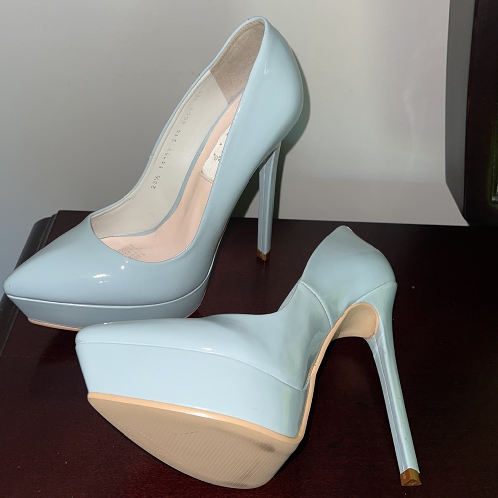 Andrea High Heels , Baby Blue - Gem